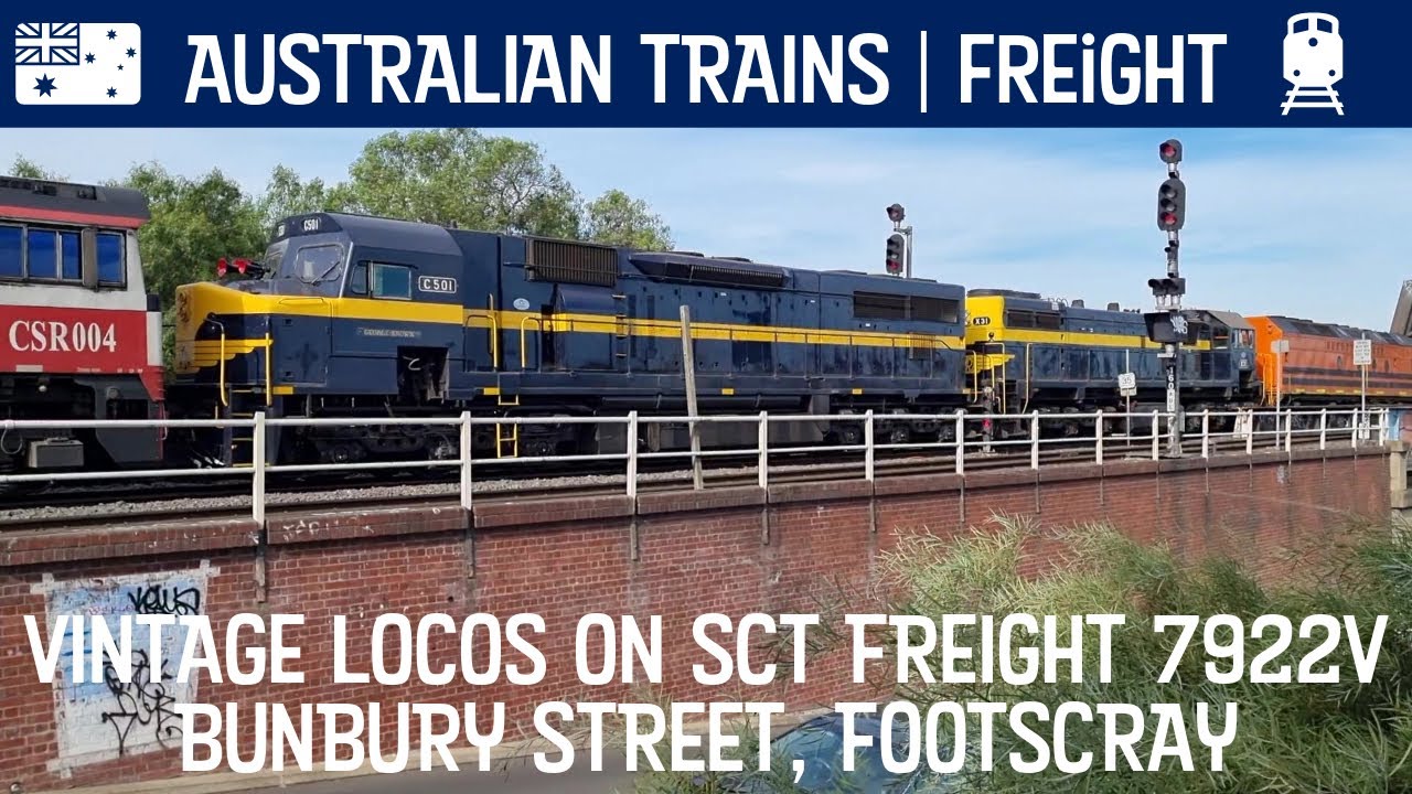 Melbourne Trains | Vintage Locos on SCT Freight CLF2, X31, C501 ...