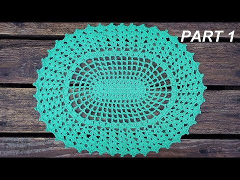 KristinesCrochets : Oval Doily Table Runner Crochet Pattern