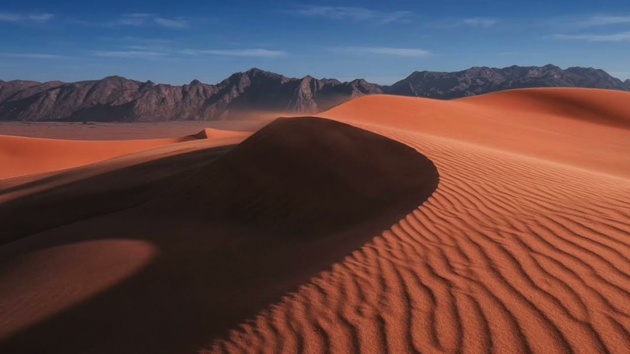 Desert Wind Blowing Across Sand Dunes | Sounds for Sleep, Focus ...