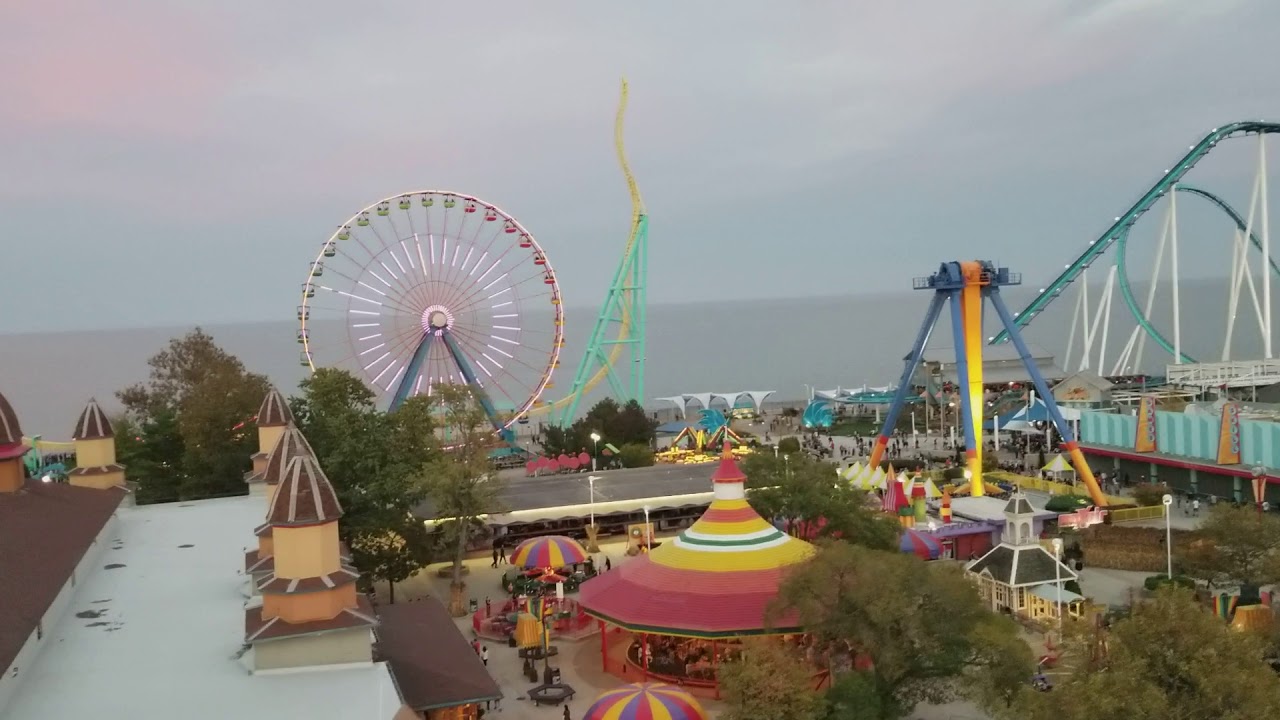 Cedar Point Sky Ride- October 21, 2017 - YouTube