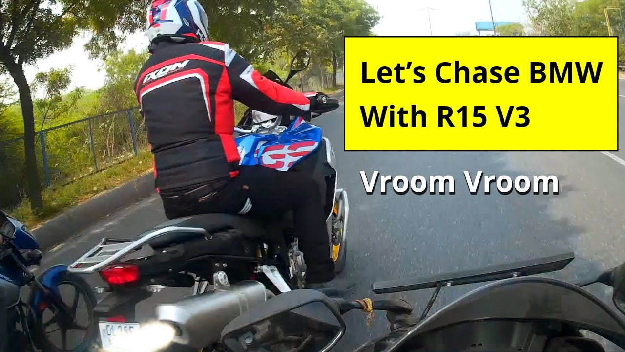 R15 v3 vs bmw | Chase it - YouTube