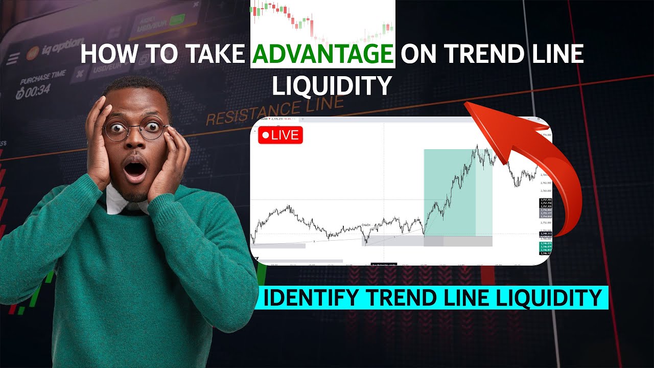 How to take advantage on trend line liquidity - YouTube