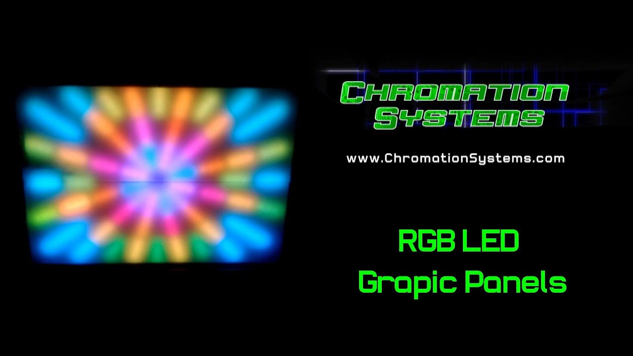 RGB LED Graphic Panels from Chromation Systems - YouTube
