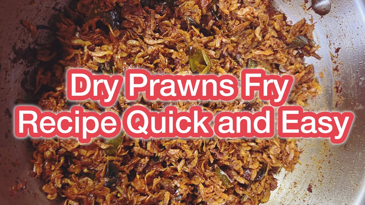Spicy Dry Prawns Fry | Authentic Indian Recipe #dryprawn # ...