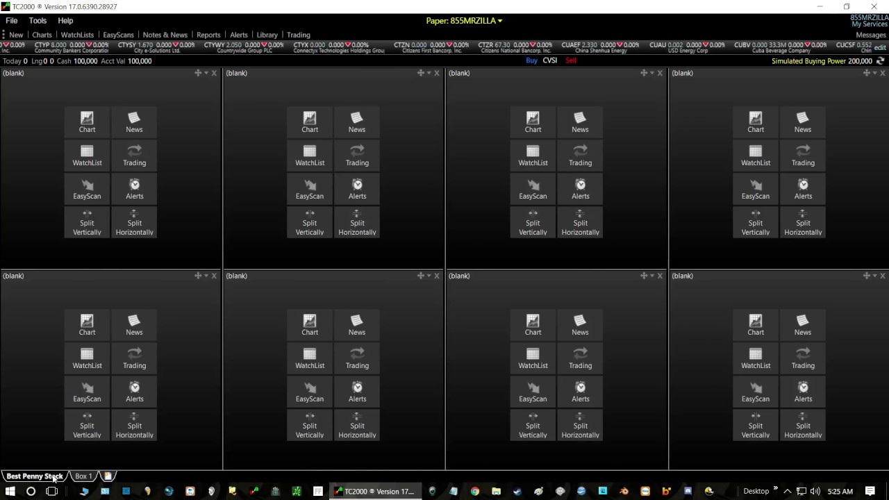 TC2000 V17 Worden Set Up Stock EASY SCANS C1 - YouTube