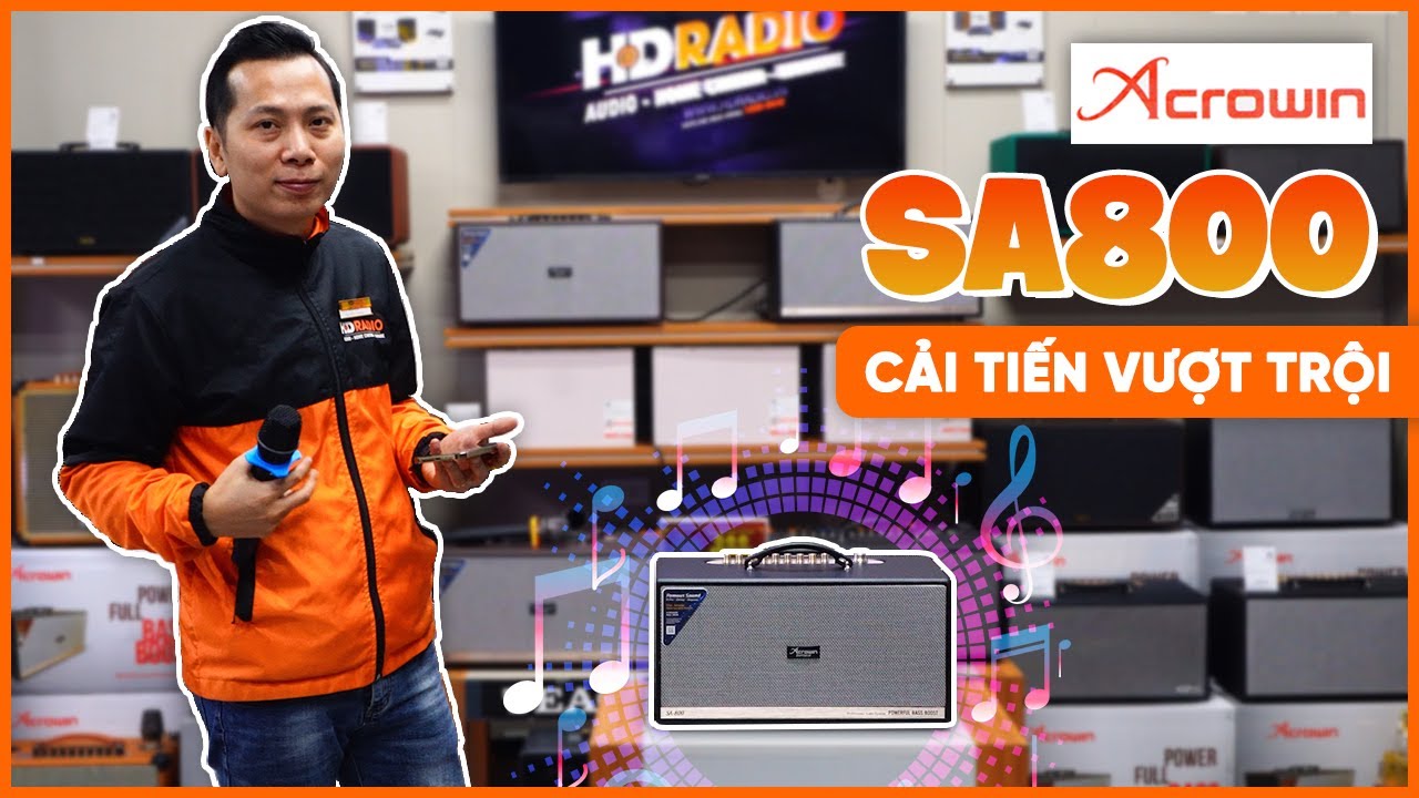 Loa Acrowin SA800 // Dòng Loa Karaoke Di Động Xách Tay Hay Nhất Gía ...