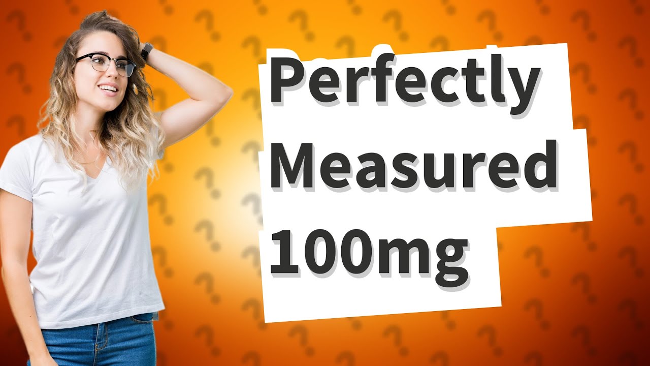 How to measure 100 milligrams? - YouTube