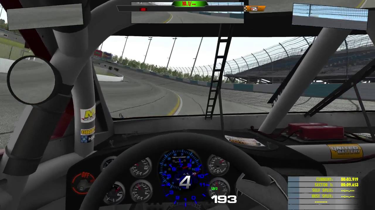 rFactor 2 Stock Cars Brookdale Speedway - Hotlap - YouTube