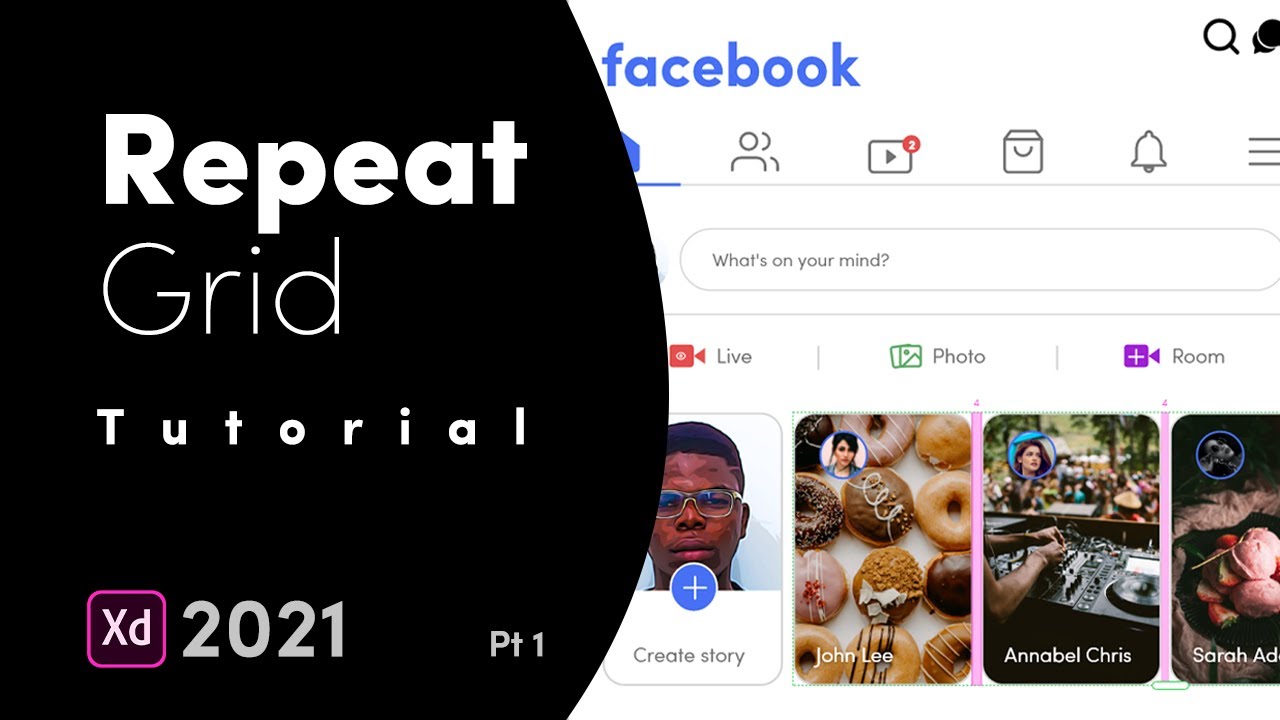 How to use Repeat Grid in Adobe XD (Part 1) - YouTube