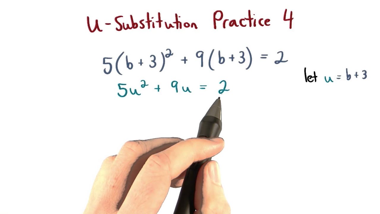 u Substitution Practice 4 - Visualizing Algebra - YouTube