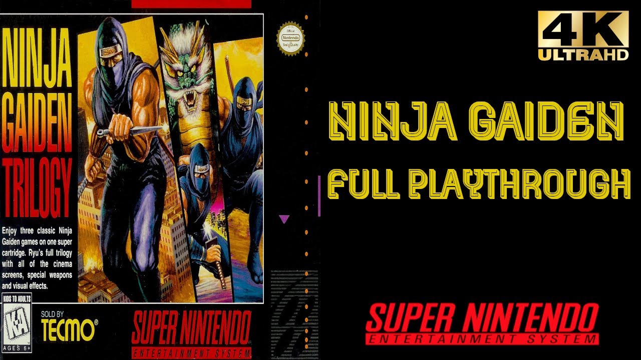 Ninja Gaiden Trilogy - Super Nintendo - Ninja Gaiden - YouTube