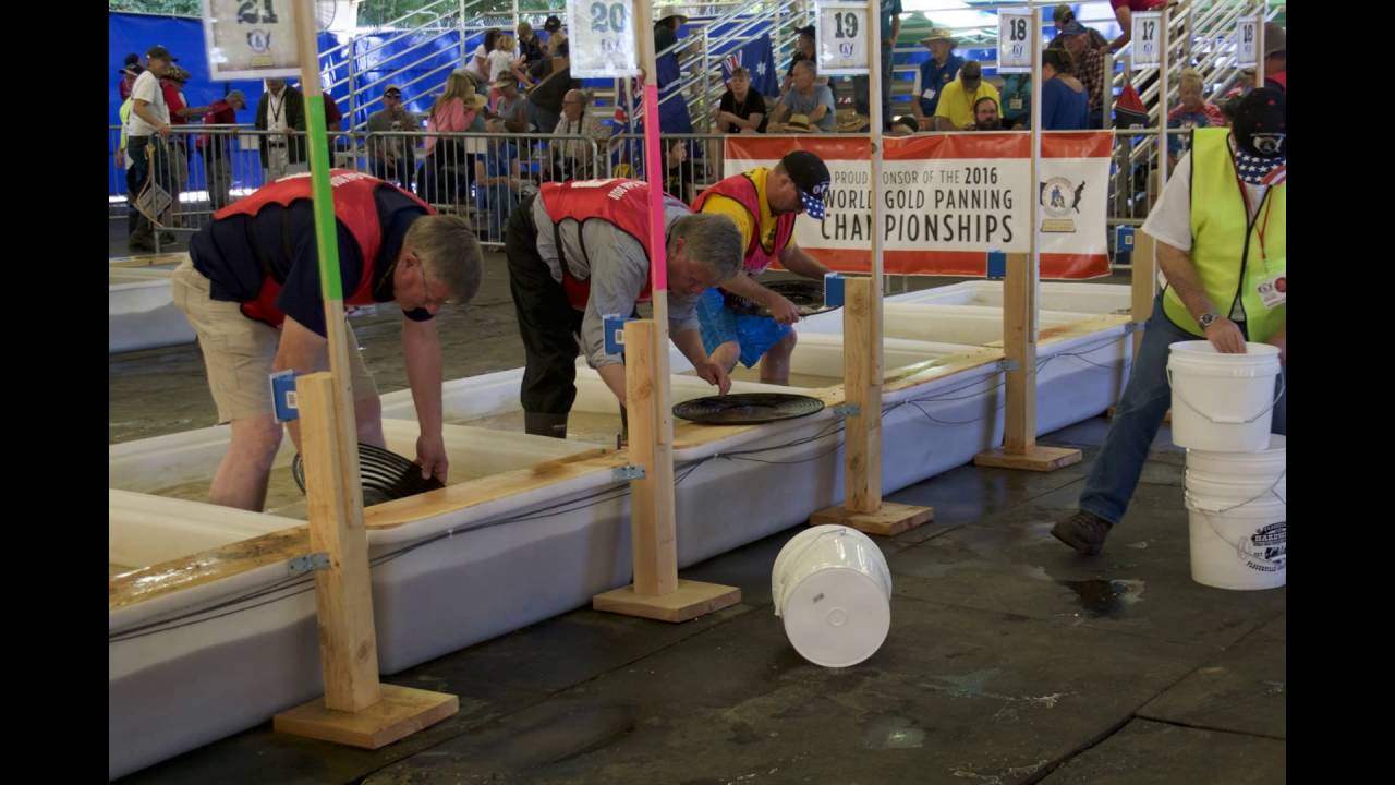 Wednesday's Gold Panning Competition 2 of 2 - YouTube