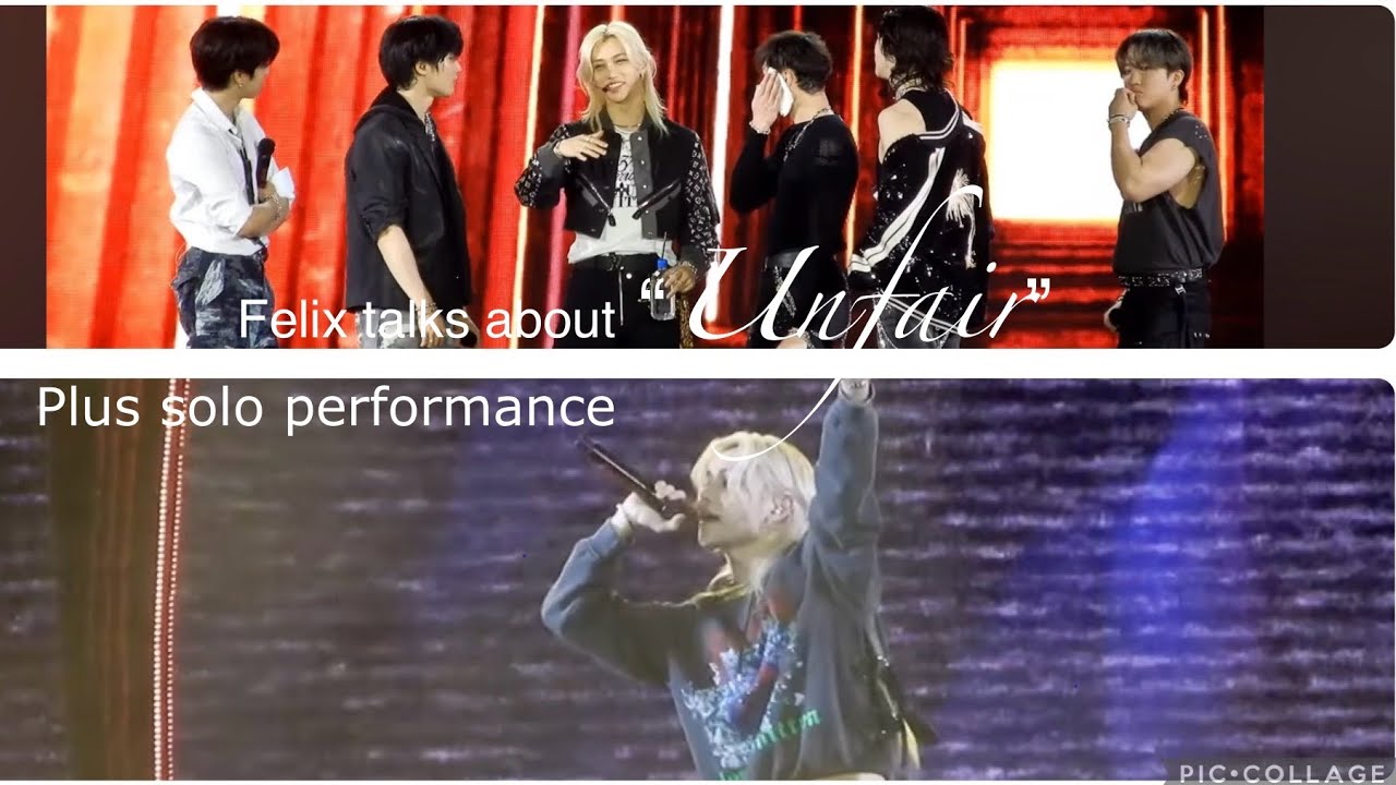 Stray Kids Felix explains "Unfair" song and solo live performance ...