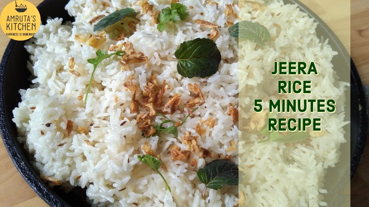 JEERA RICE | HOW TO MAKE PERFECT JEERA RICE IN JUST 5 MINUTES ? - YouTube