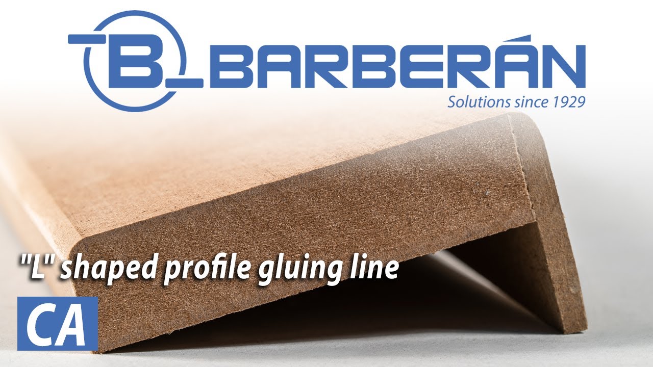 "L" shaped profile gluing line, model CA - YouTube