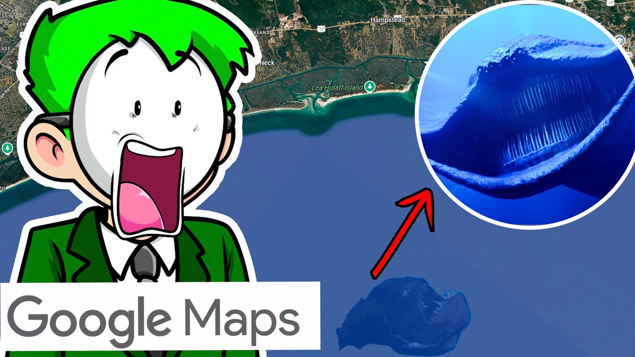 MONSTRO MARINHOS ENCONTRADOS NO GOOGLE MAPS - YouTube