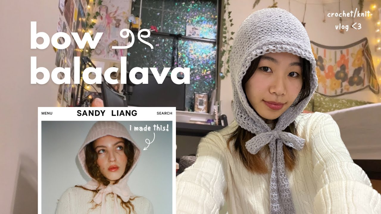 making a sandy liang balaclava in one sitting bc i am impatient - YouTube