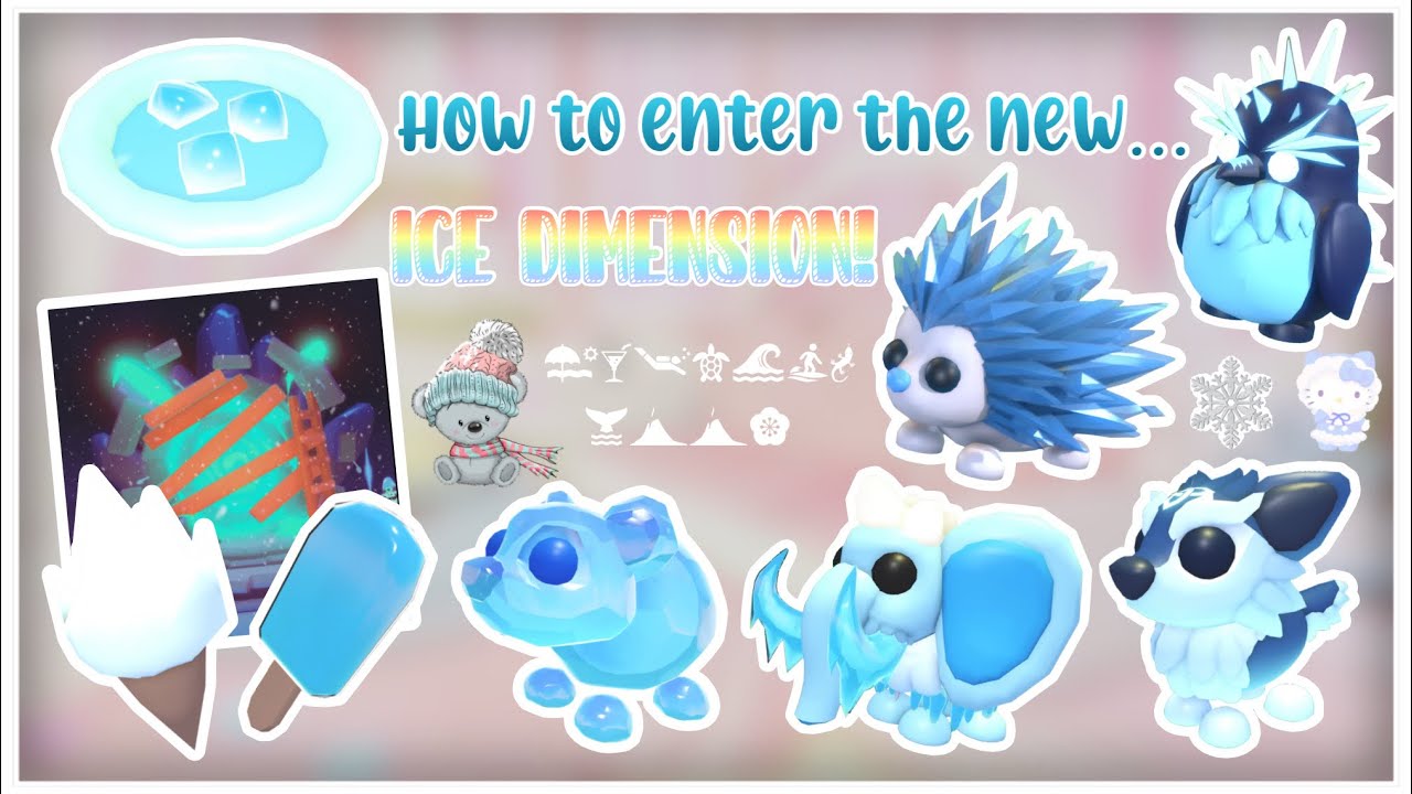 New ️ICE DIMENSION ️with ice pets coming to adopt me! Fly potion ...