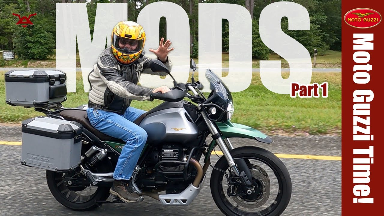 Moto Guzzi V85TT Adventure | Modifications | Air Filter & Engine Guard ...