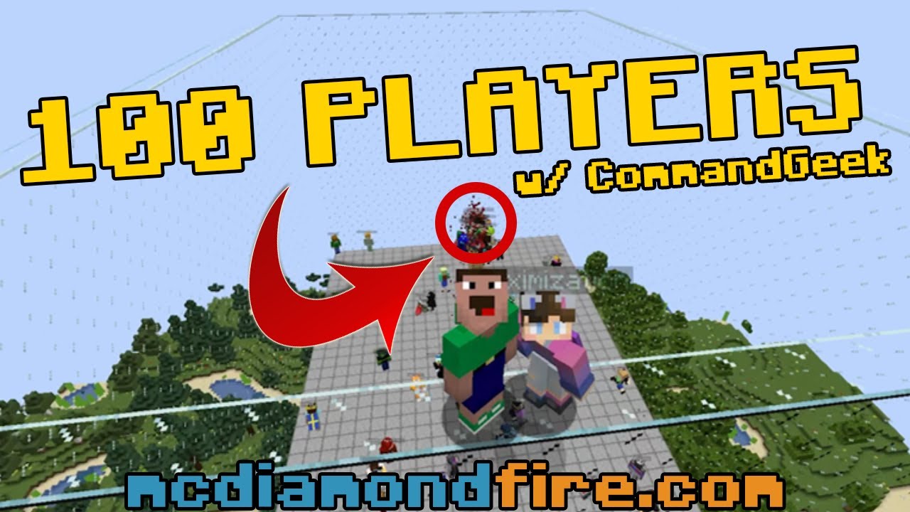 Forcing 100 players to FIGHT to the death (ft CommandGeek) - YouTube