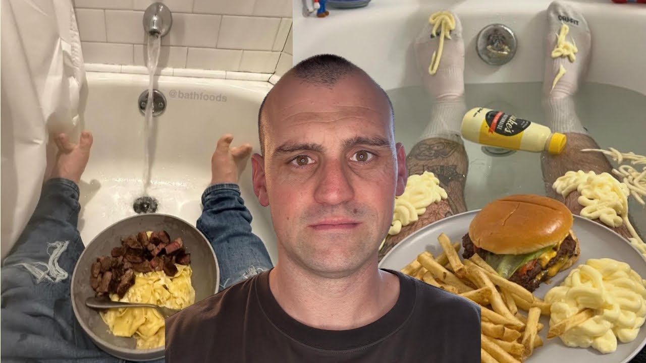 I joined the bath tub eating community - YouTube