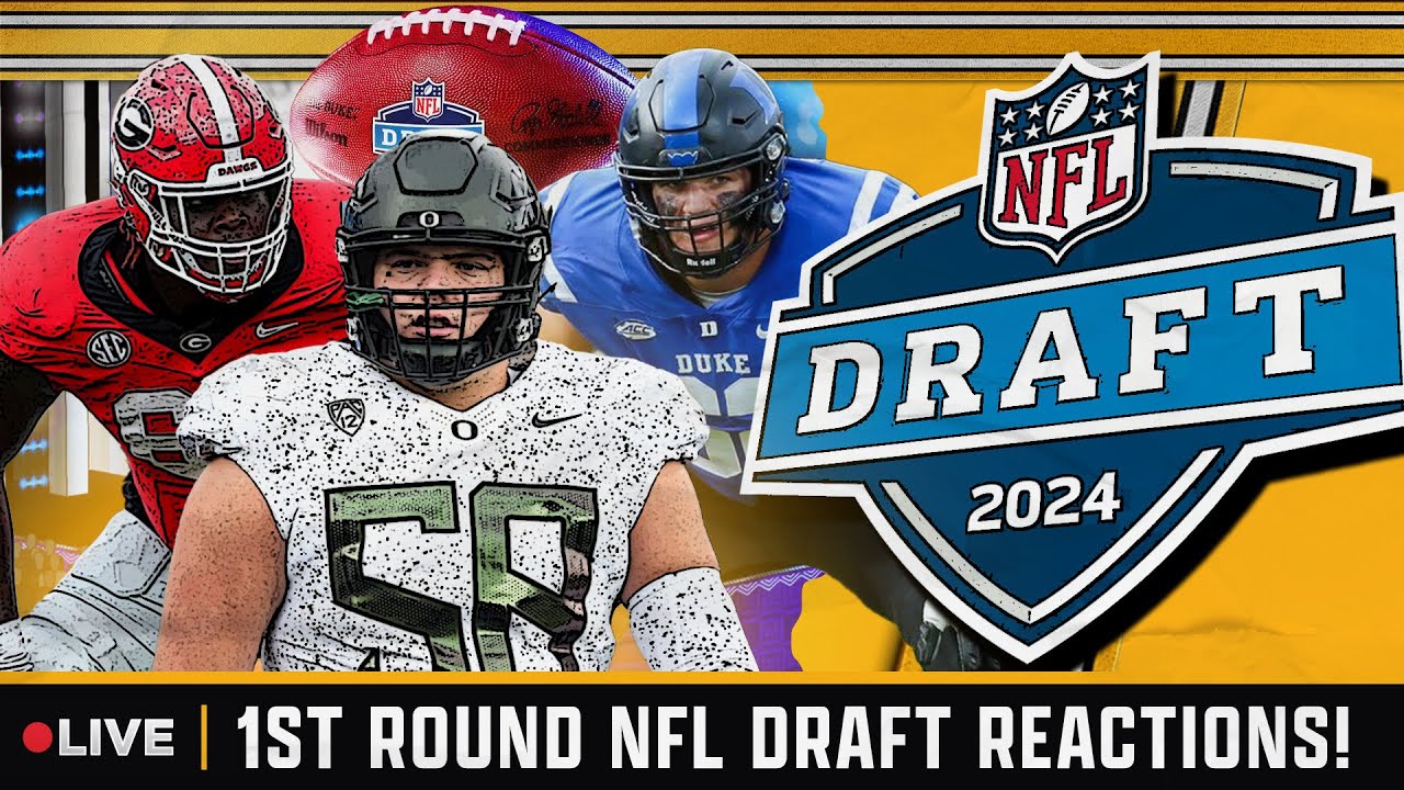 2024 NFL Draft 1st Round LIVE REACTIONS #NFLDraft #NFLDraft2024 # ...