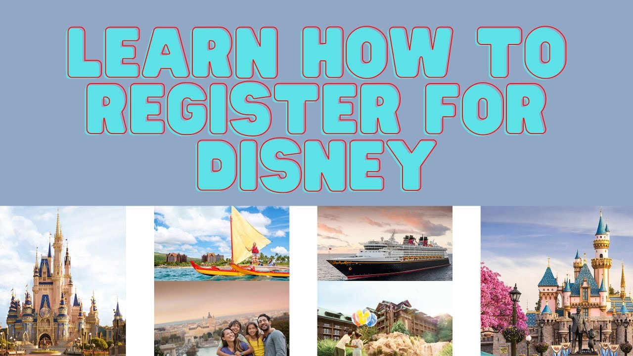How to Register for Disney! - YouTube
