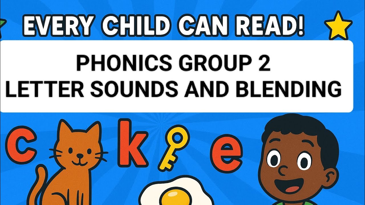 Learn to Read with Phonics! | Group 2 Sounds (c, k, e) for Kids 🐱🔑🍳 # ...