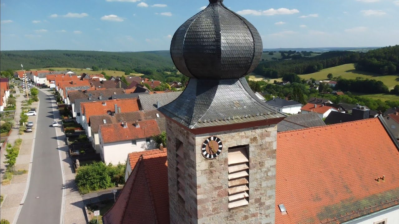 🌄 🌳🌲Waldberg ⛪ St. Josef | Rhön | Bayern | Juni 2023 | DJI Footage ...
