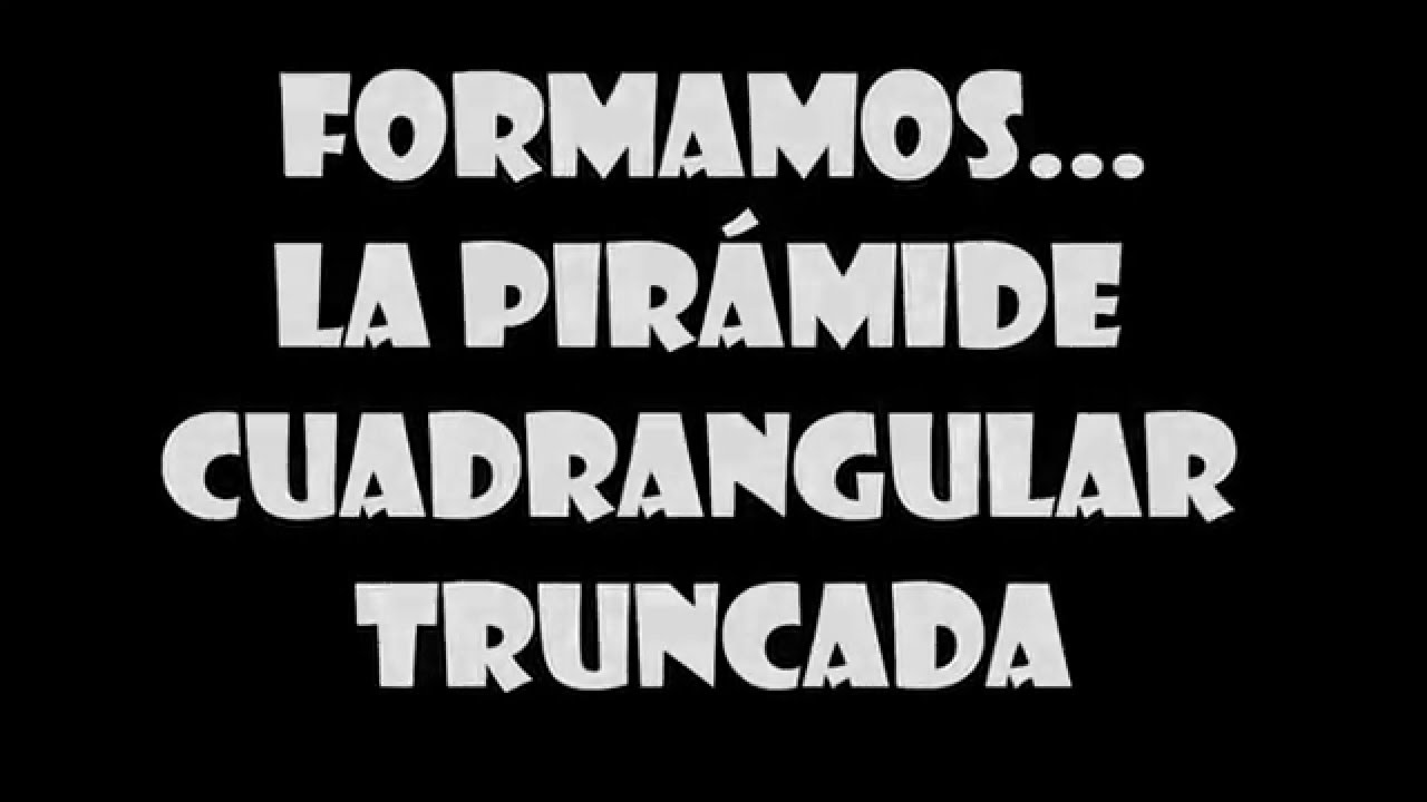 PIRÁMIDE CUADRANGULAR TRUNCADA - YouTube