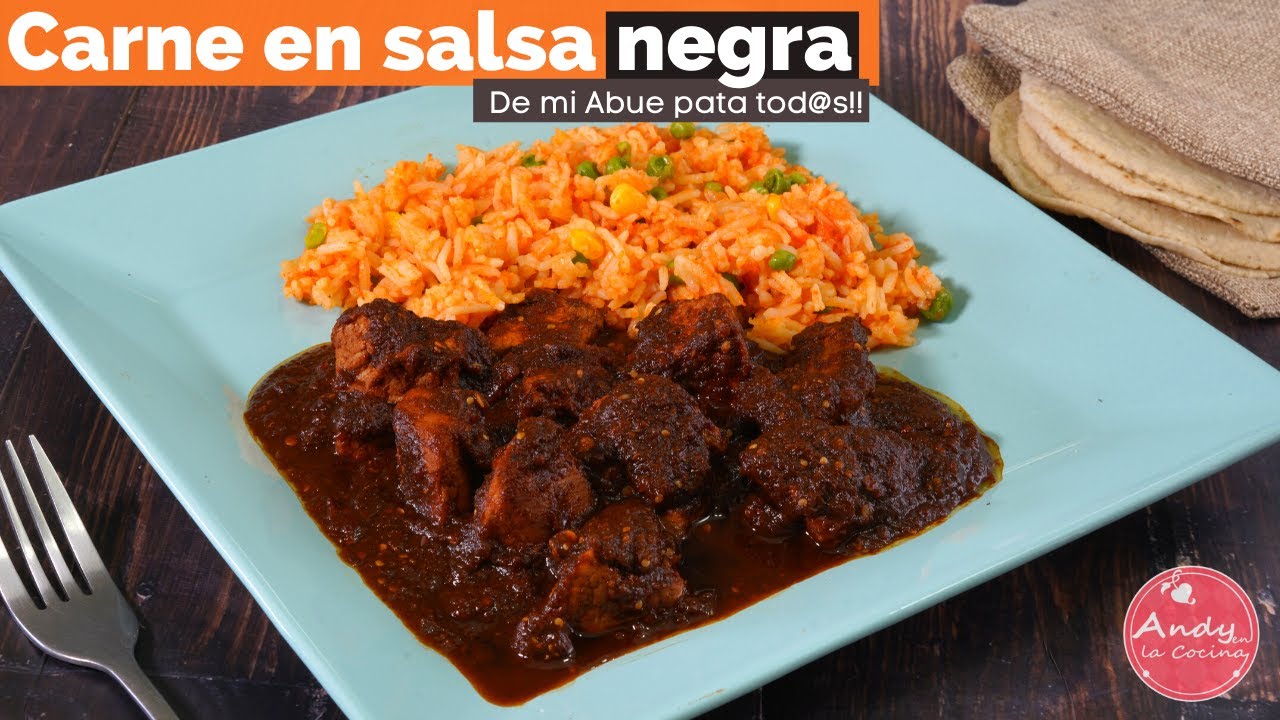 CARNE EN SALSA NEGRA ¡Que delicia! |Andy en la Cocina - YouTube