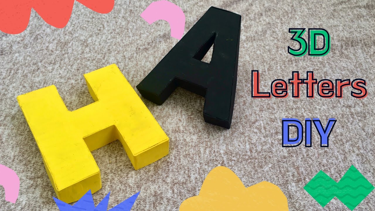 Origami 3d letters DIY | Paper letters DIY | 3d letter decor ideas ...