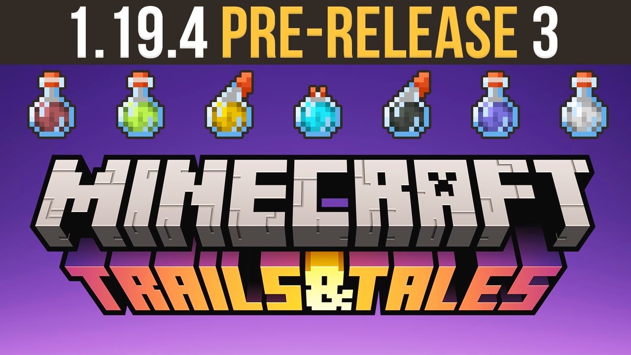 Minecraft 1.19.4 Pre-Release 3 New Potion Colours, Trails & Tales Update - YouTube