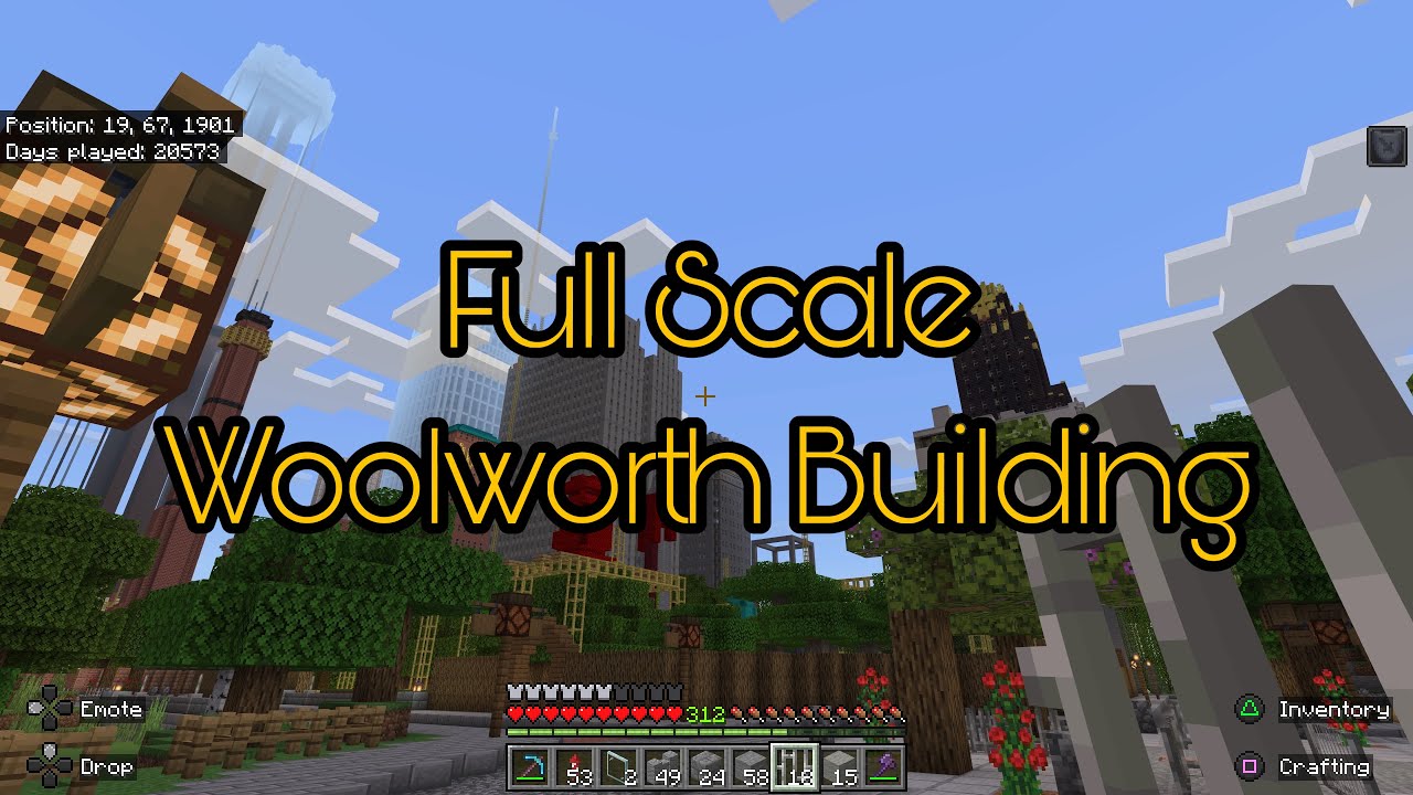 Building the Woolworth Building in Minecraft | SW8 Livestream EP 3 ...