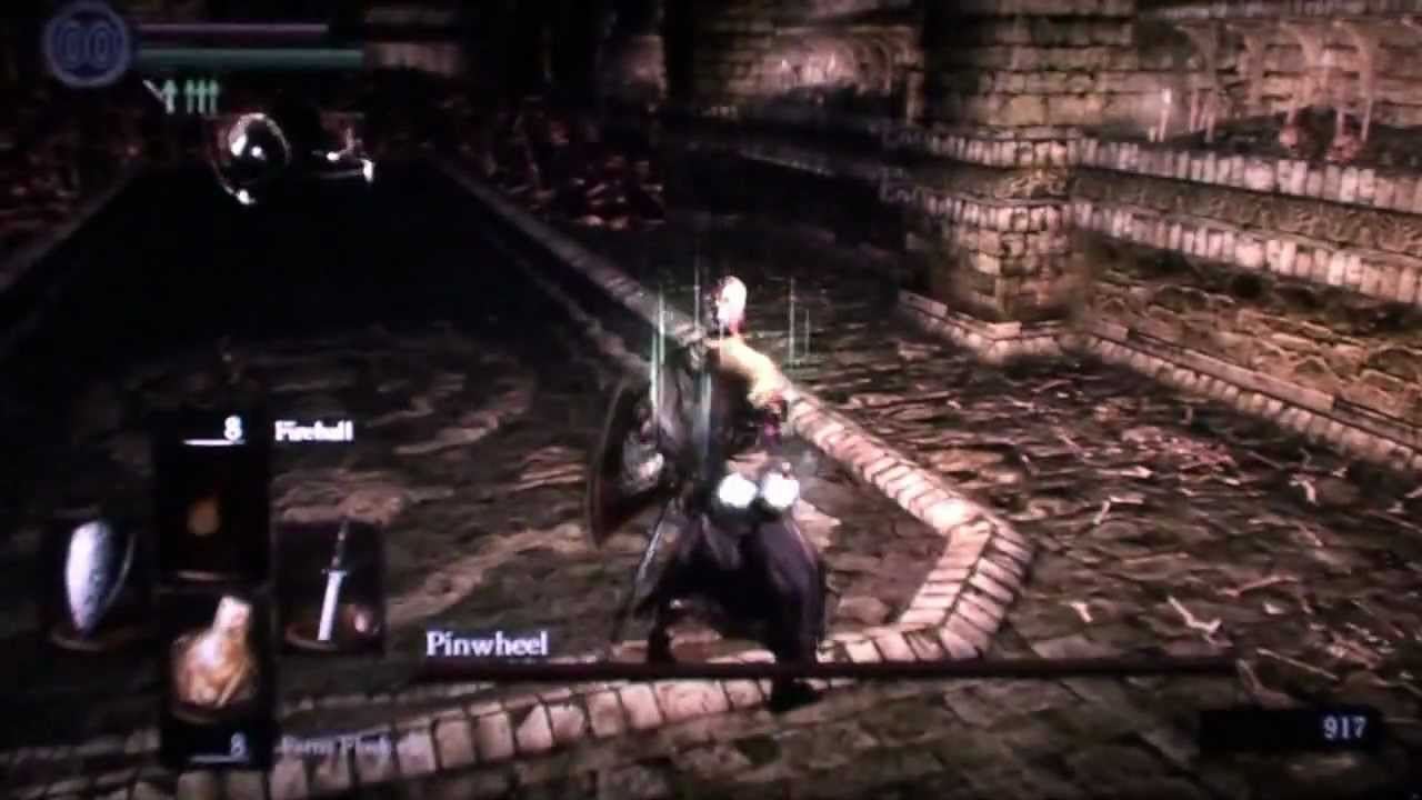 Dark Souls Washing Pole - Pinwheel Boss Fight - YouTube