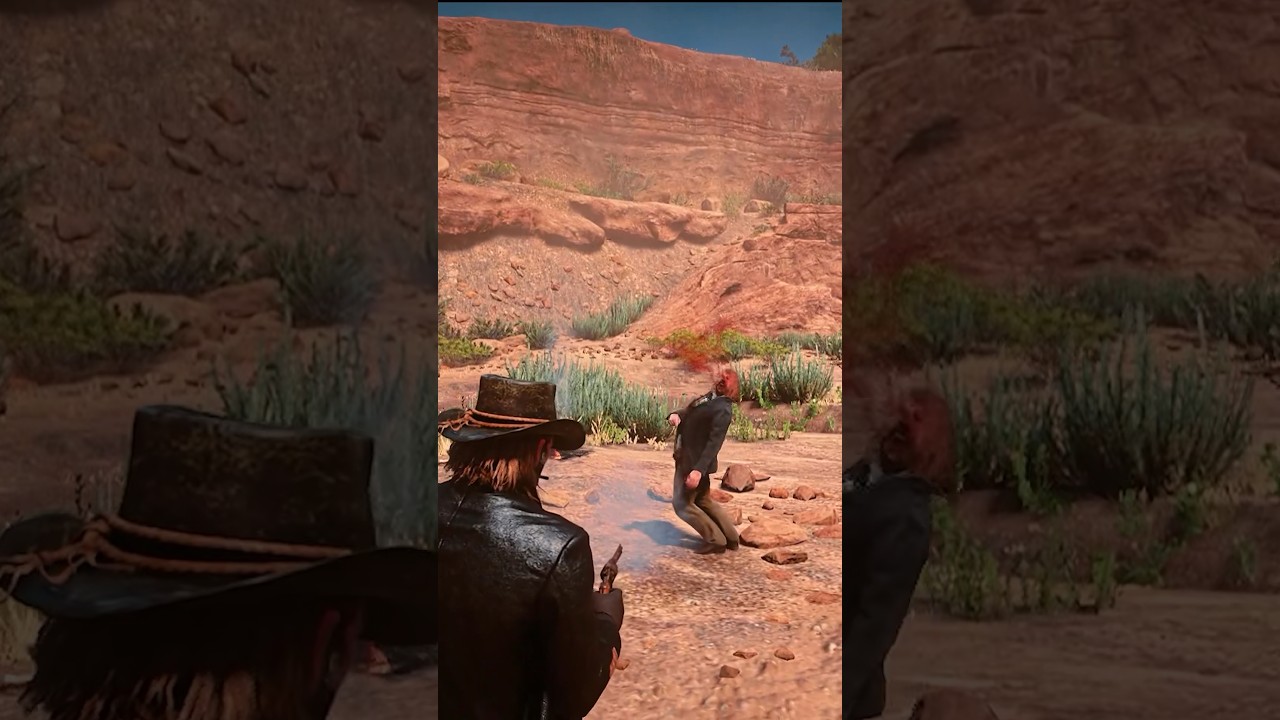 Walking in on a crime scene, while making a crime scene #rdr2 #gaming # ...