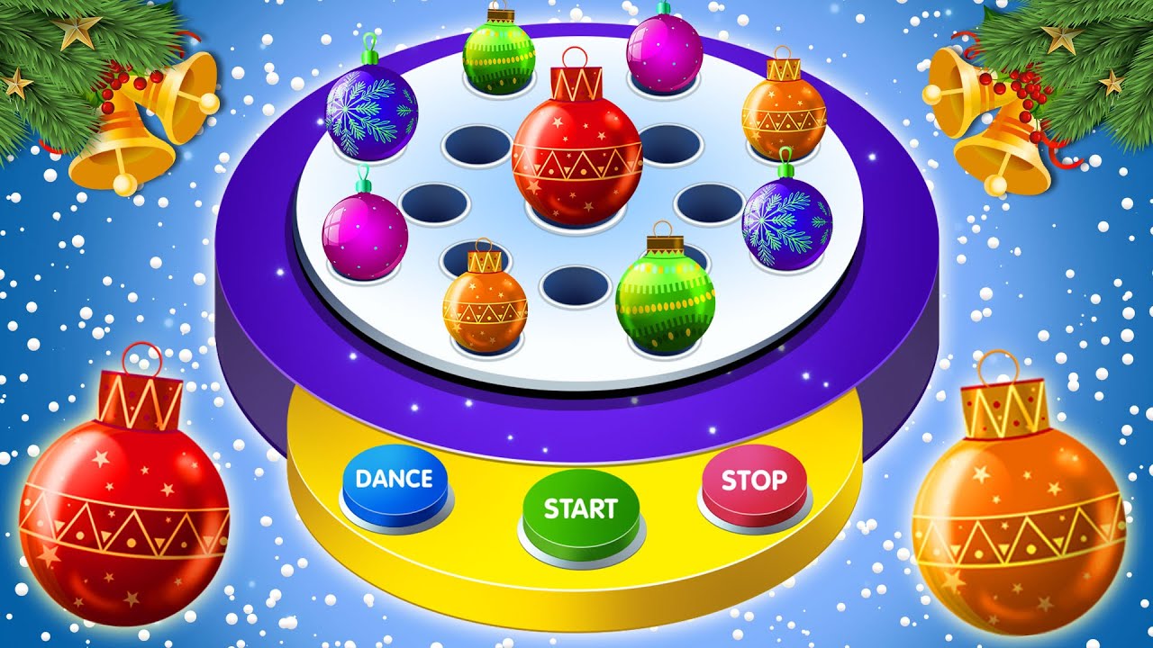 Christmas Dancing Balls On Jingle Bells Song + More Songs And Rhymes ...