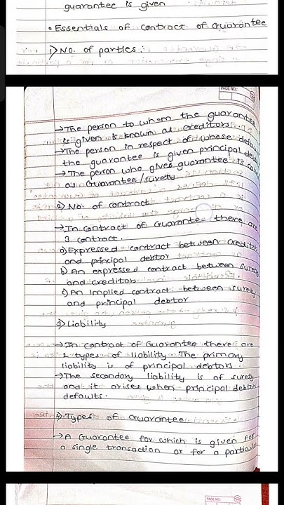 Define Contract of Guarantee Explain its Essentials | Business Law ...