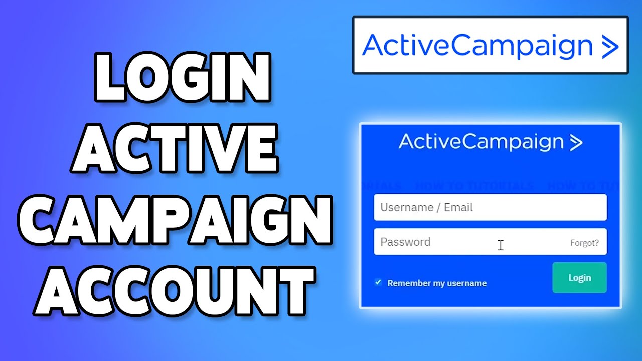 How To Login ActiveCampaign Account 2023 | ActiveCampaign.com Sign In ...