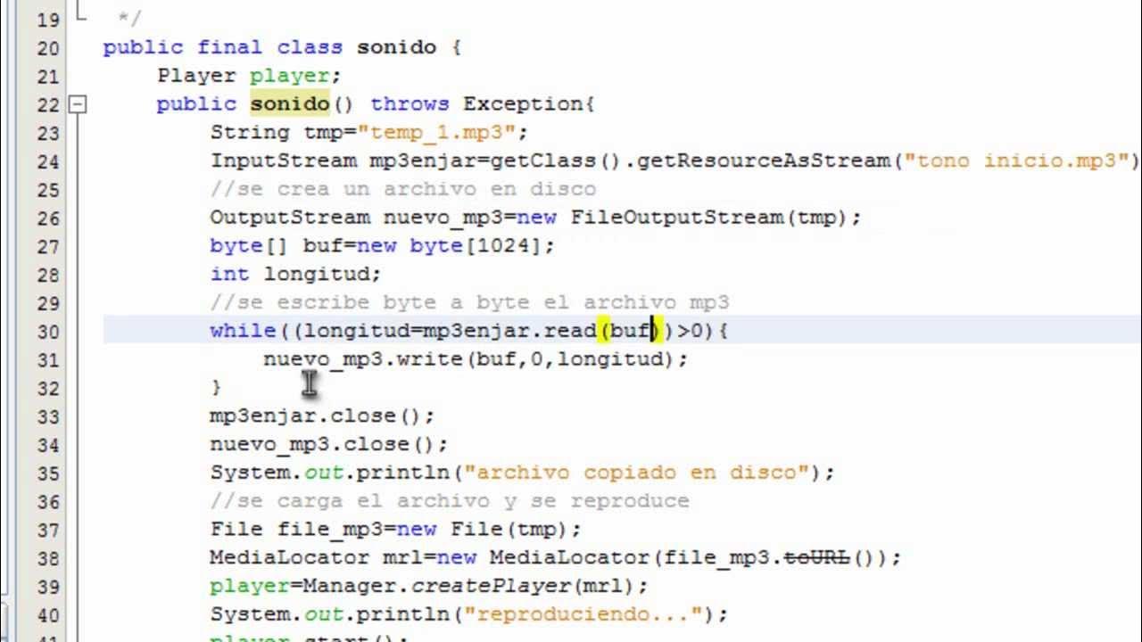 Adjuntar sonido a nuestra ventana de bienvenida en JAVA con JMF - ICM ...