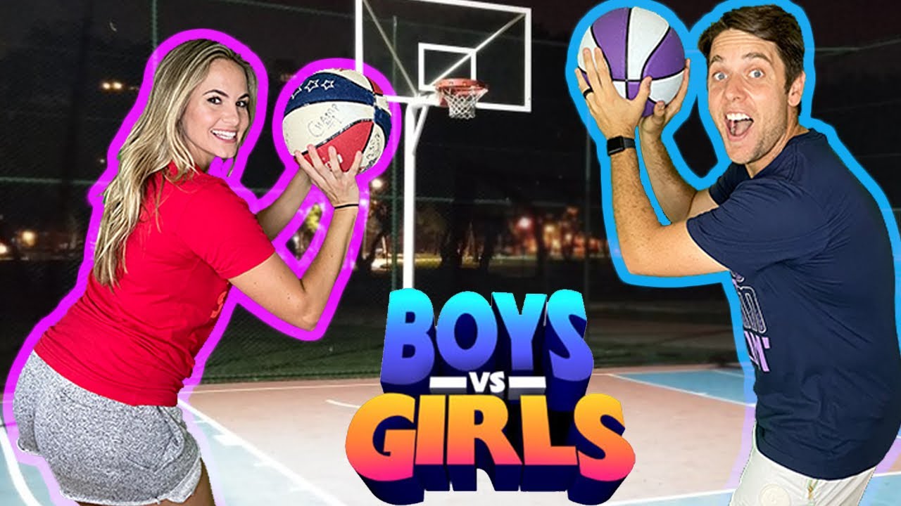 GIRLS vs BOYS BASKETBALL SKILLS CHALLENGE!! *Tic Tac Toe* - YouTube