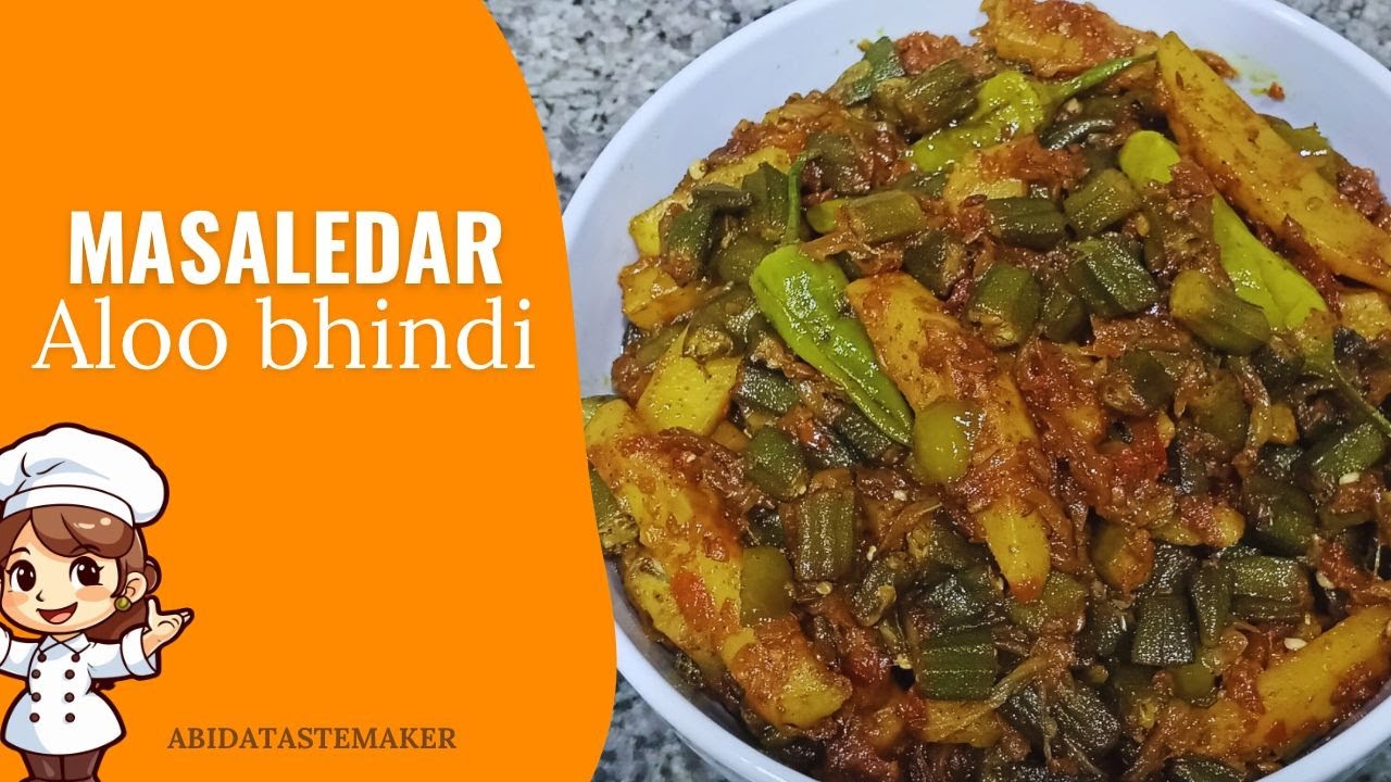 Bhindi aloo ki sabzi,masaledar bhindi aloo recipe | by Abidatastemaker ...