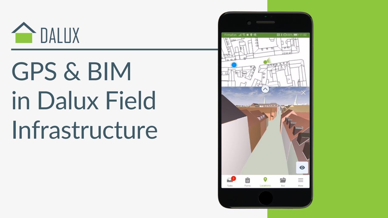 GPS and BIM in Dalux Infrastructure | Tasks based on GPS position | Dalux Field - YouTube