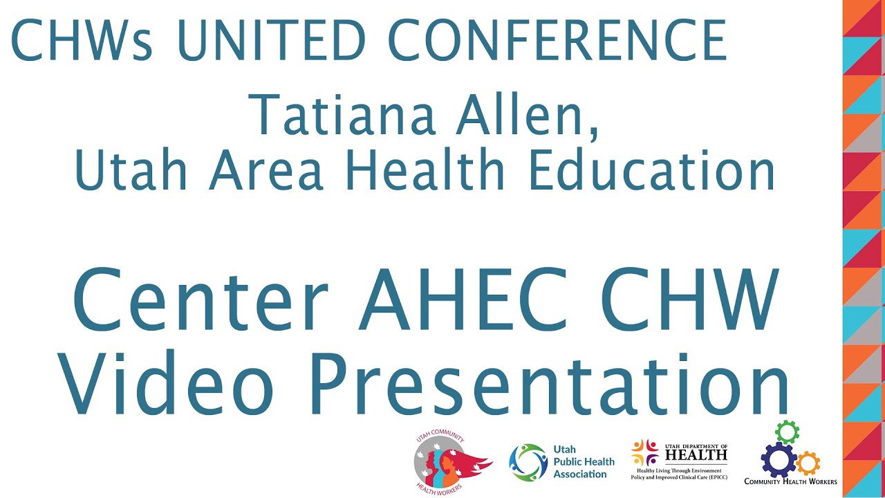 CHWs United Conf. 2020 - Tatiana Allen & CHW Video Presentation - YouTube