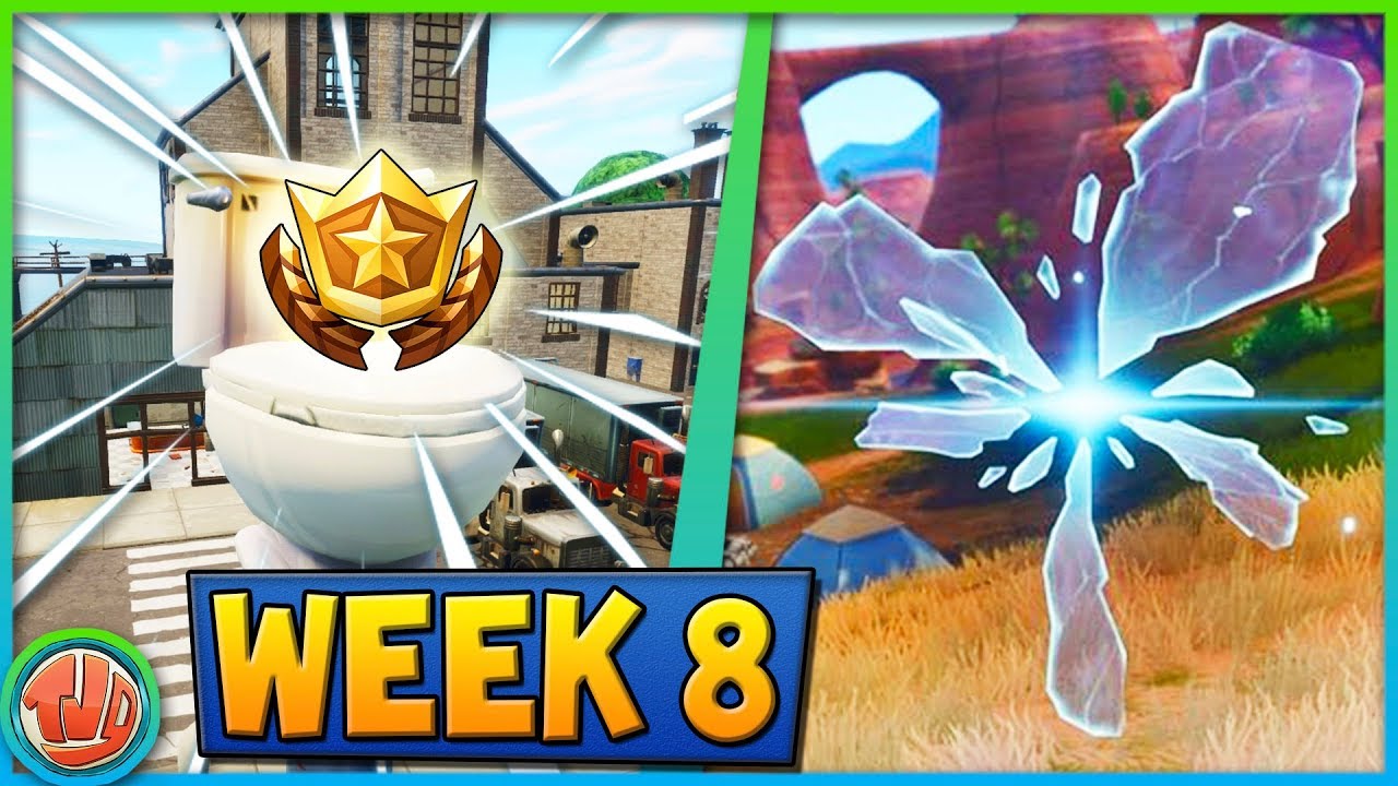 GEHEIME LOCATIE GROTE STOELEN & NIEUWE CHALLENGES!! [WEEK 8] - Fortnite ...