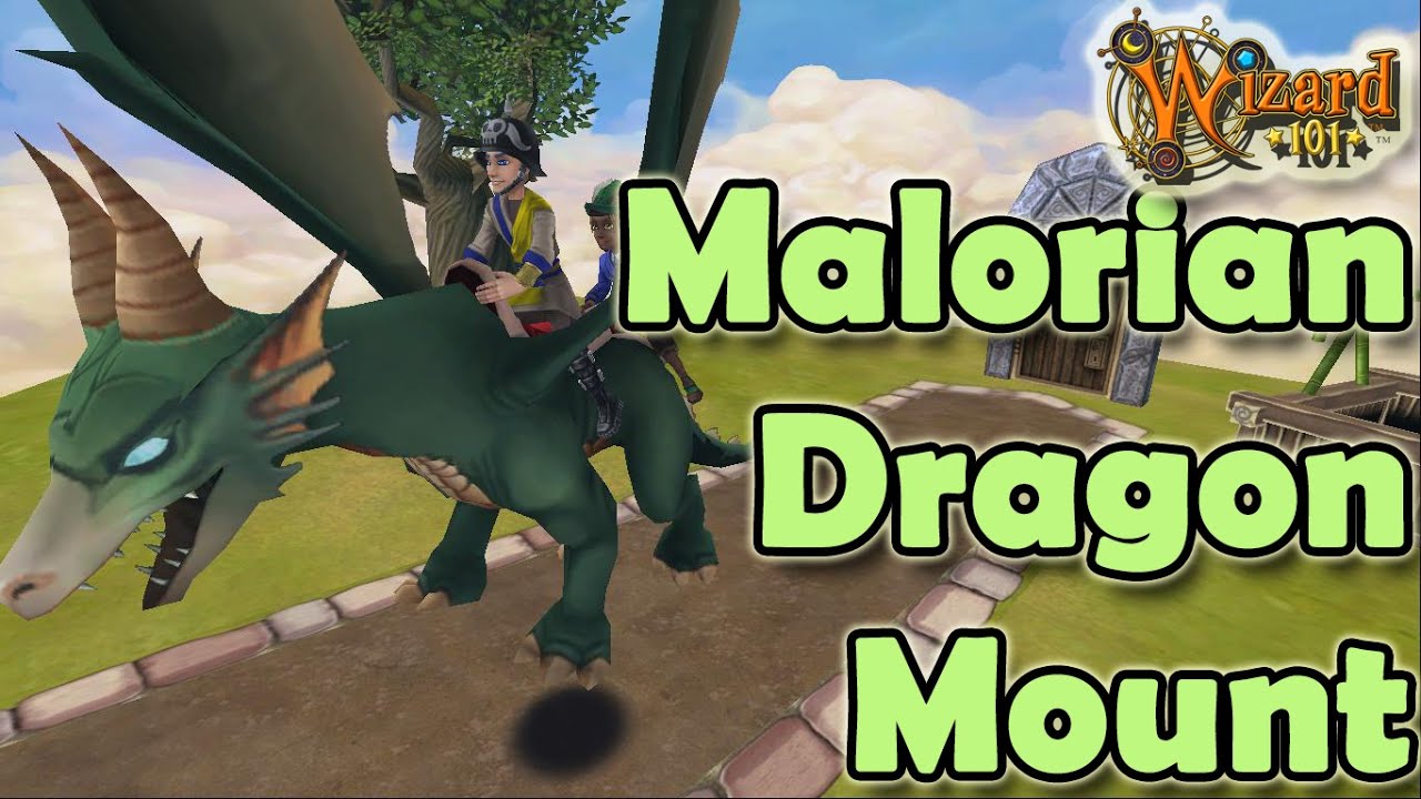 Wizard101: 🐲MALORIAN DRAGON 🐲 Mount Review - YouTube