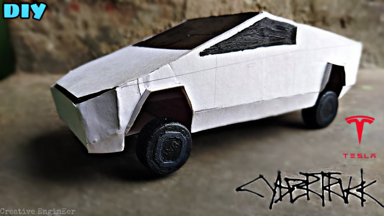 DIY Tesla Cybertruck | How to make | Creative EnginEer - YouTube