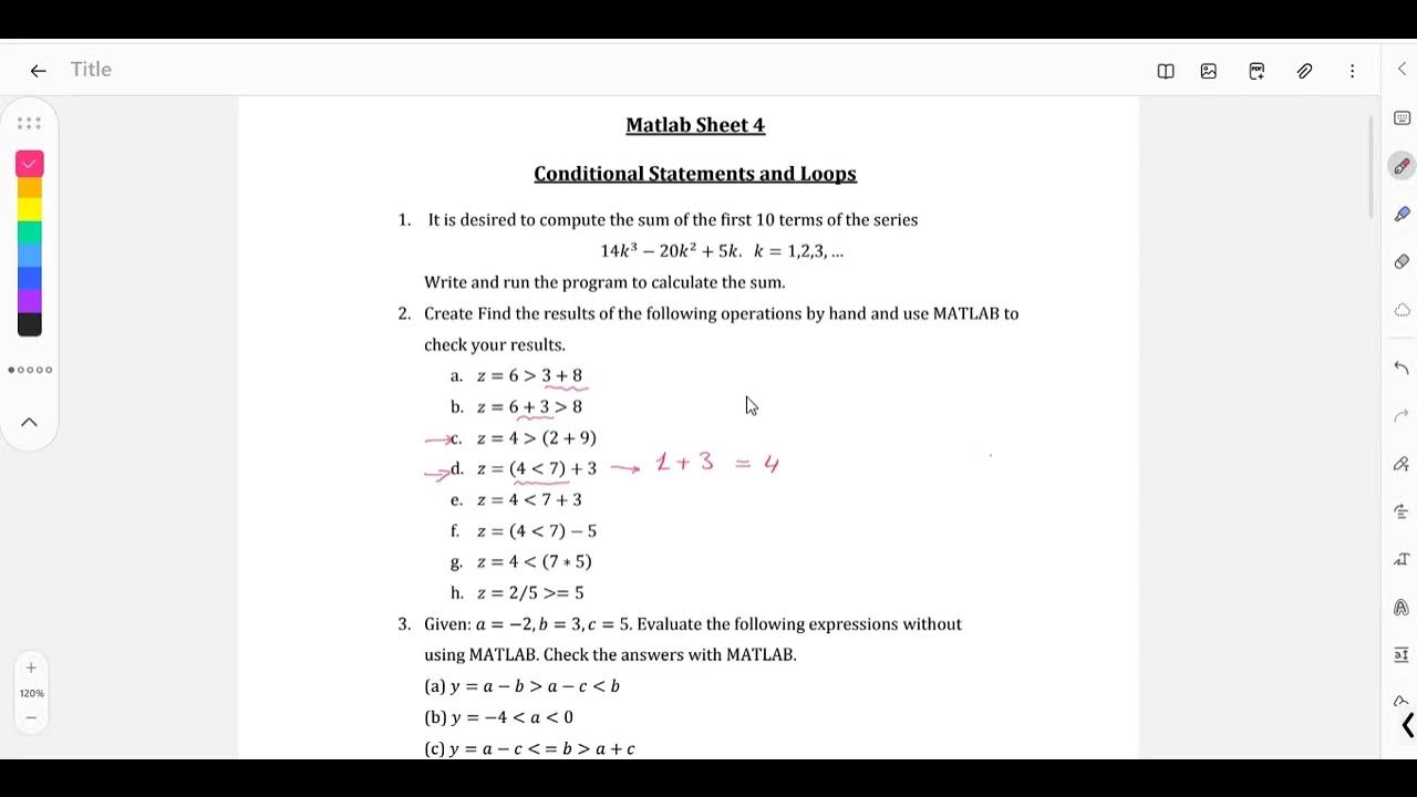Matlab Section 4 Conditional Statements Part 1 Youtube