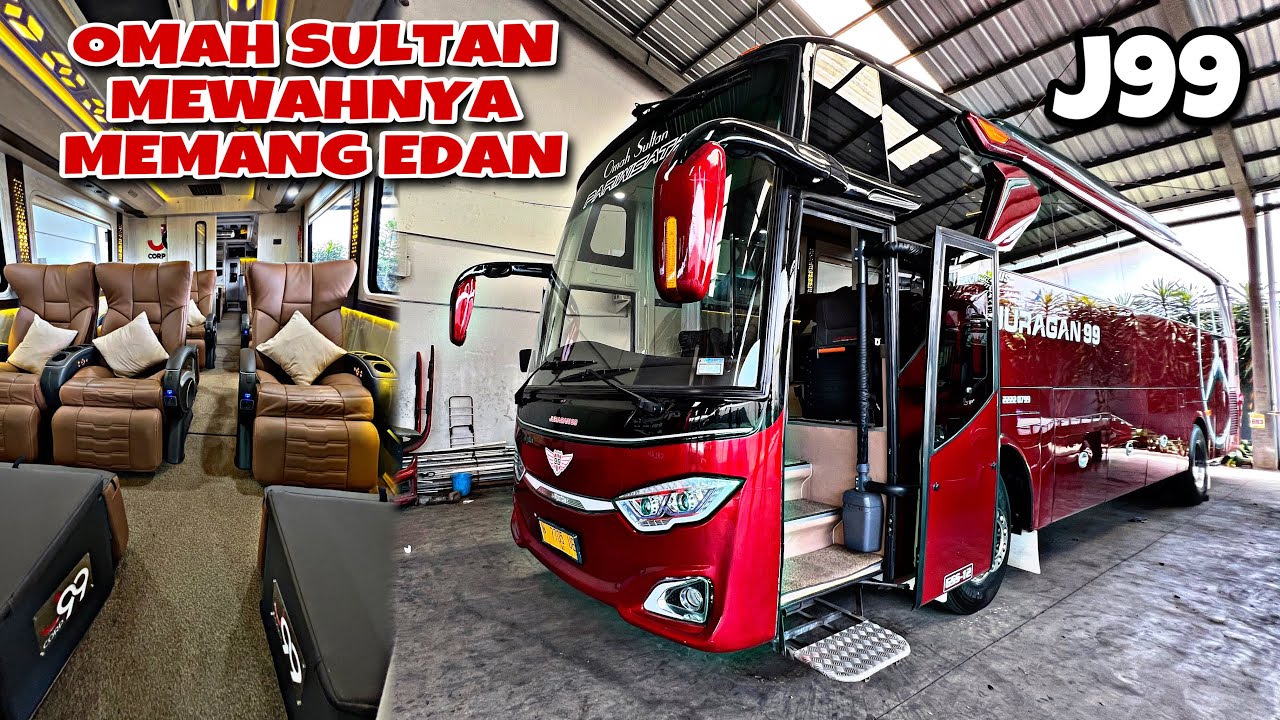 Bus Omah Sultan Mewahnya Memang Edan ️| Kunjungan Garasi PO JURAGAN 99 Malang - YouTube