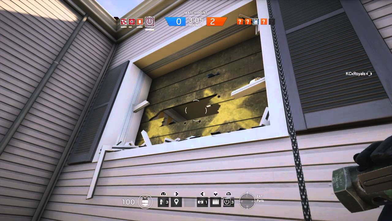 Rainbow Six Siege - Successful Window entry example #2 1 kill - YouTube